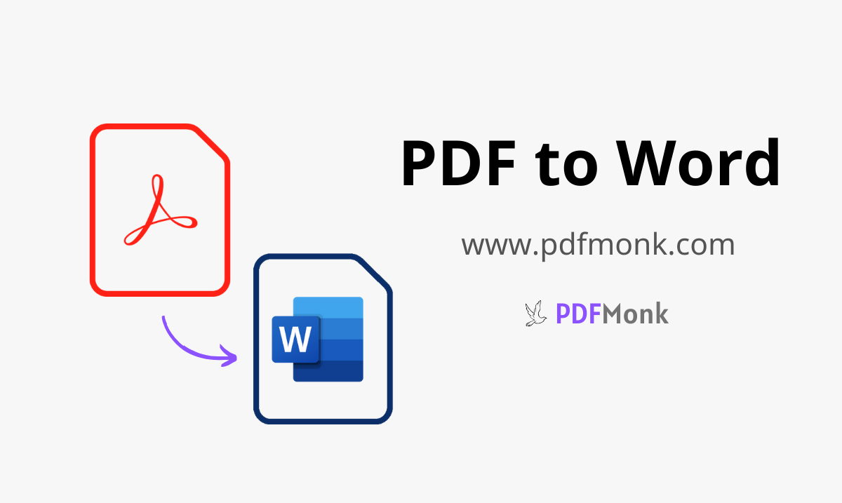 Convert PDF to Word Online. Transform & start Editing Word. | PDFMonk